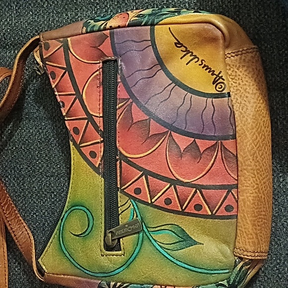 Anuschka | Bags | Anuschka Hand Painted Leather Bag | Poshmark